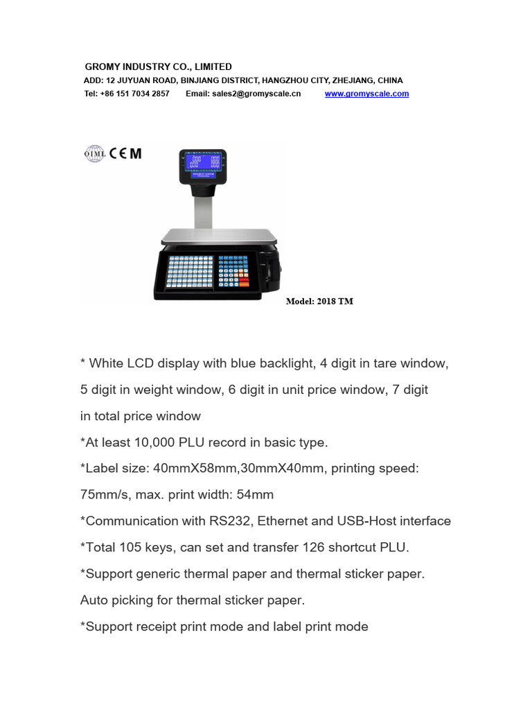 Gromy Industry Co., Limited | PDF