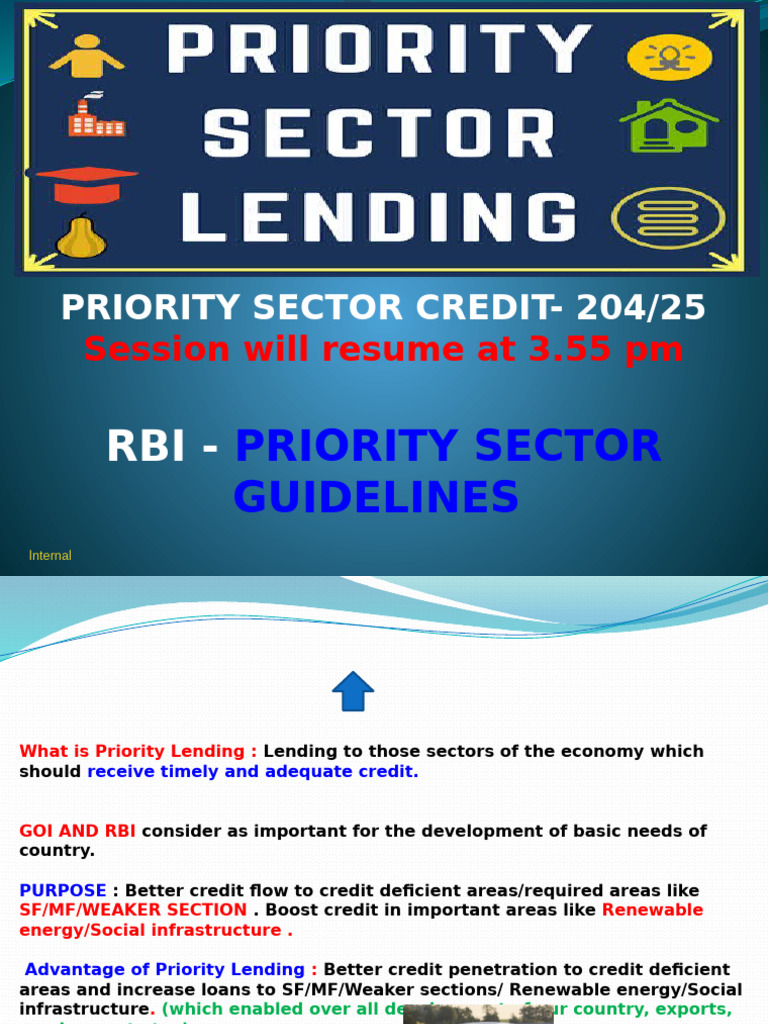 Priority Sector Lending Overview | PDF | Bonds (Finance) | Banks