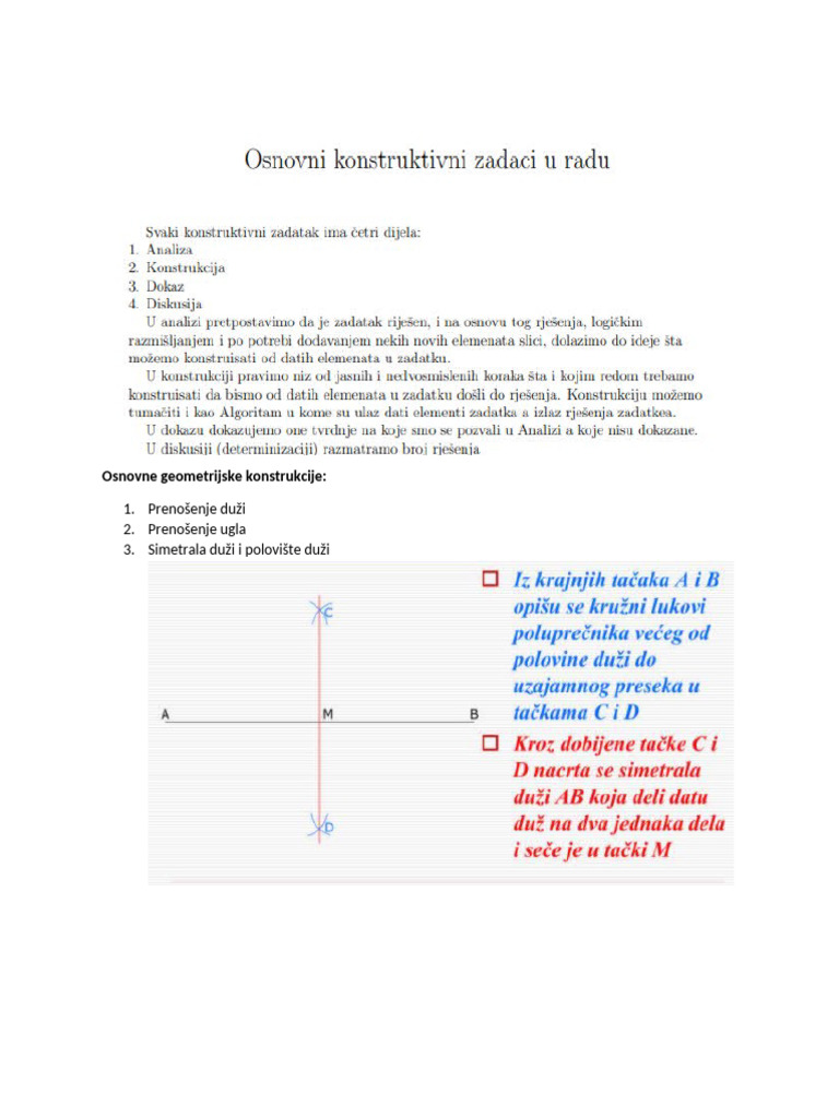 Geometrijske Konstrukcije | PDF