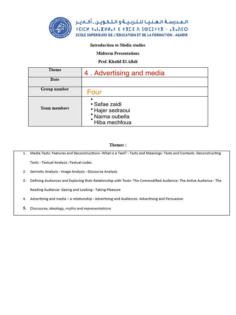 Introduction To Media Studies Midterm | PDF