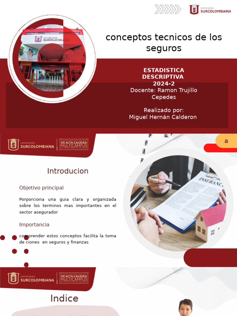 Conceptos Tecnicos de Los Seguros. | PDF | Seguro | Póliza de seguros