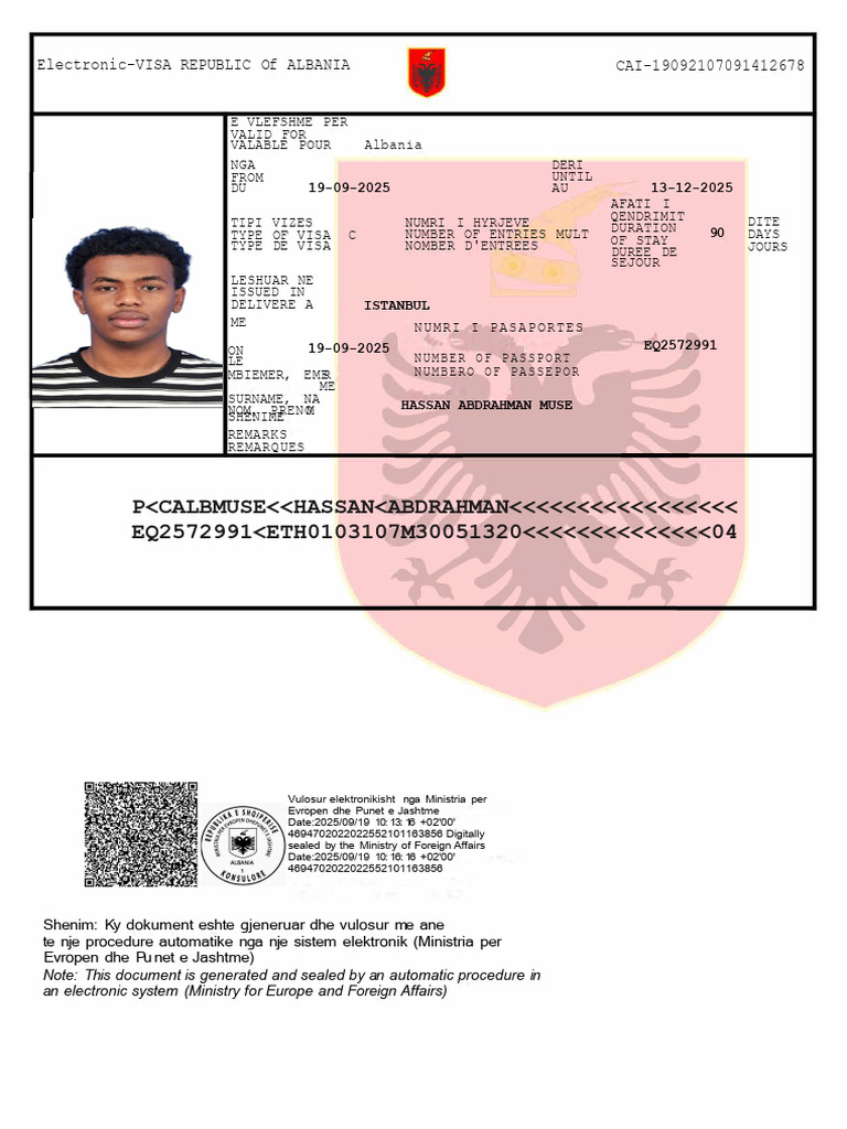 Evisa - Hassan Abdrahman Muse | PDF | Government And Personhood | Human ...