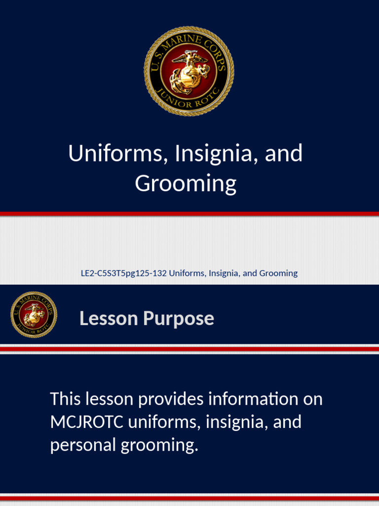 MCJROTC Uniforms and Grooming Standards | PDF | Nail (Anatomy) | Fashion