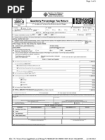 BIR Form 2551Q: Quarterly Tax Return | PDF | Taxes | Tax Credit