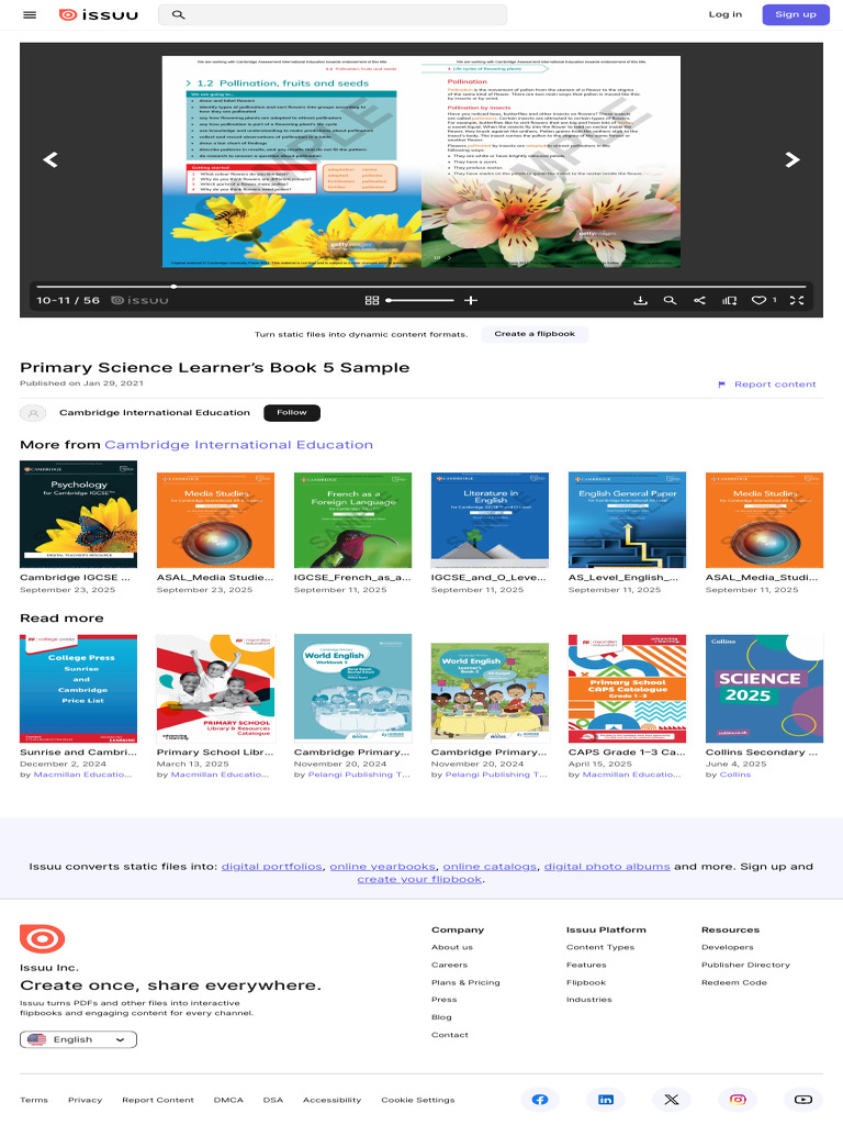 Primary Science Learner's Book 5 Sample by Cambridge International ...
