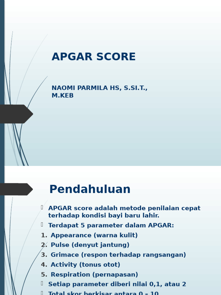 APGAR_Score_Bayi_Lengkap | PDF