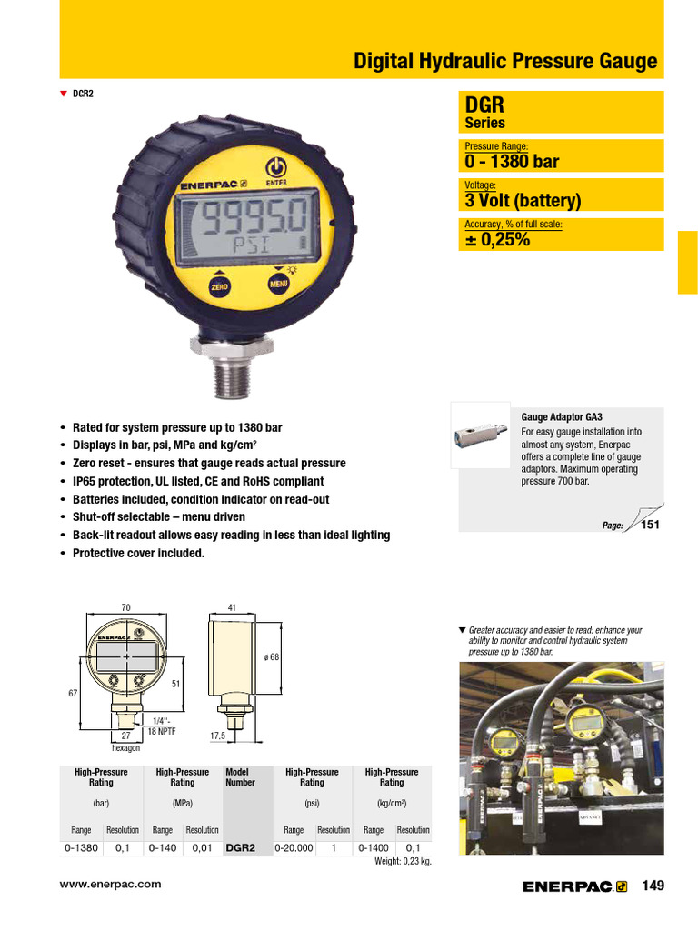 DGR-Series Digital Pressure Gauges EN-GB | PDF | Electricity ...