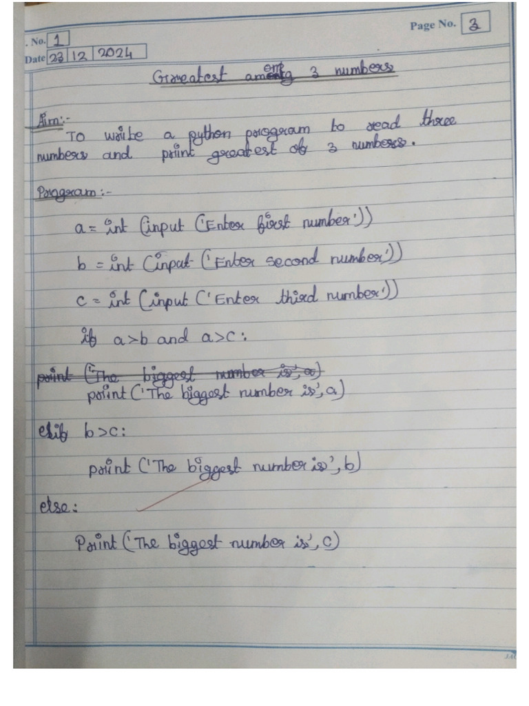 Python Ex - No.1 To 10 | PDF