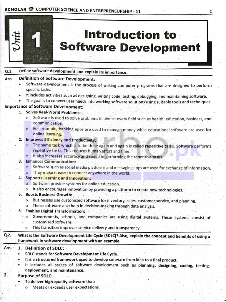 Class 11 Computer Chapter 1 | PDF
