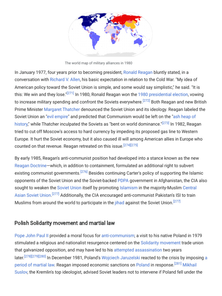 Cold War - Wikipedia (3) | PDF | Cold War | Soviet Union