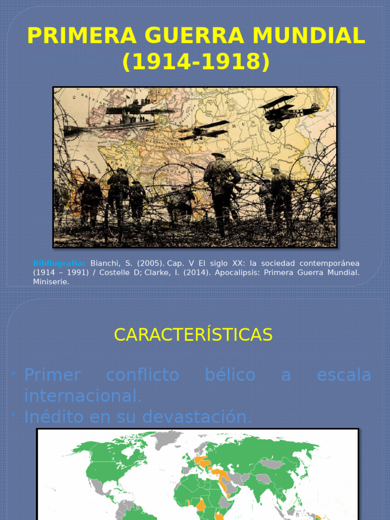 Causas y Desarrollo de la Primera Guerra Mundial | PDF