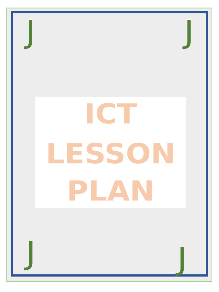 ICT Simulated Lesson Plan Guide | PDF