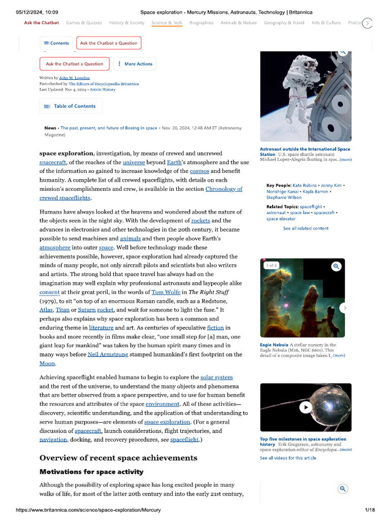 Space Science History | PDF