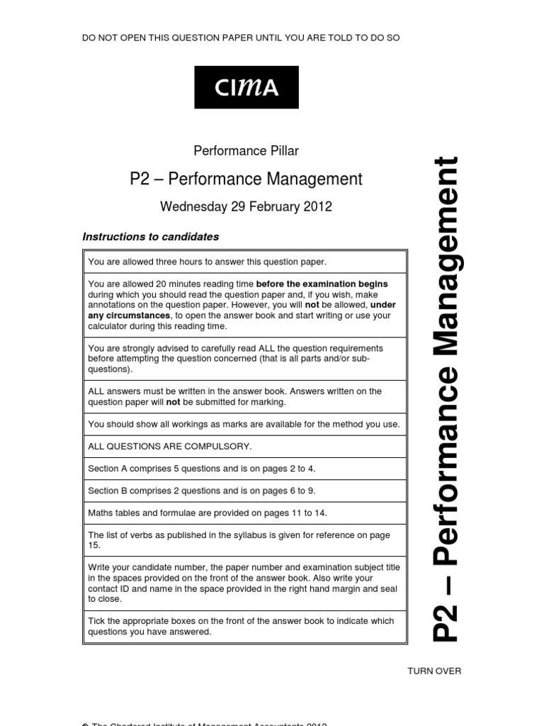 P2 Mar 2012 Exam Paper | PDF