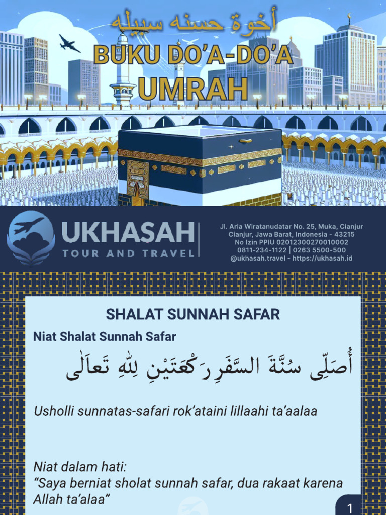 Buku Doa-Doa Umroh Ukhasah-1 | PDF