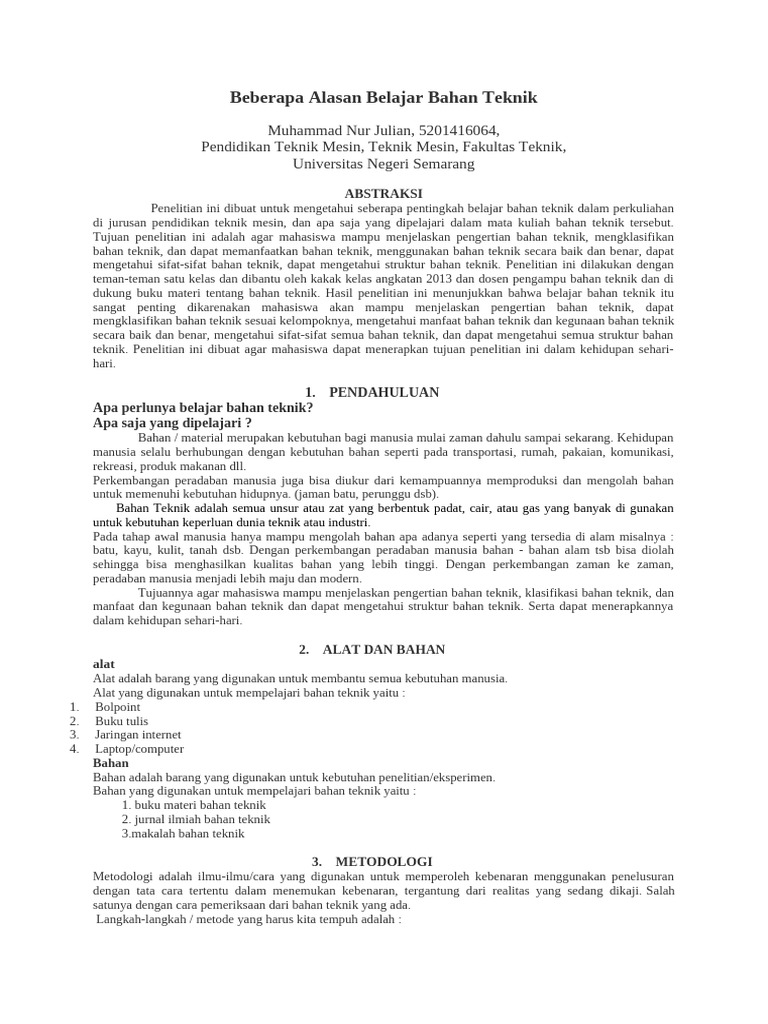 Belajar Bahan Teknik | PDF