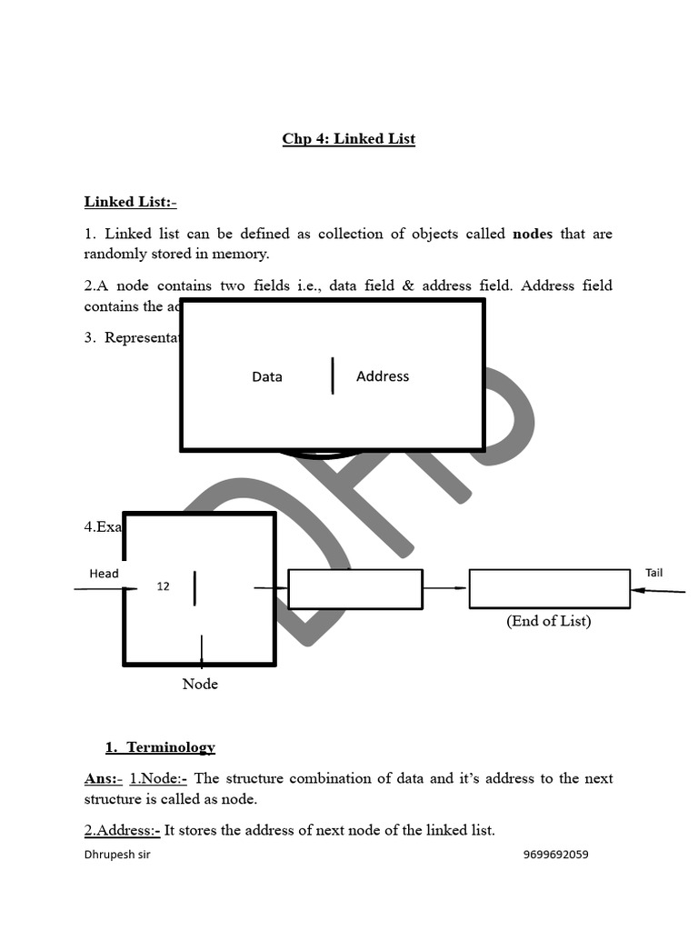 CHP 4 Linked List - New UPDATED | PDF | Computing | Computer Data