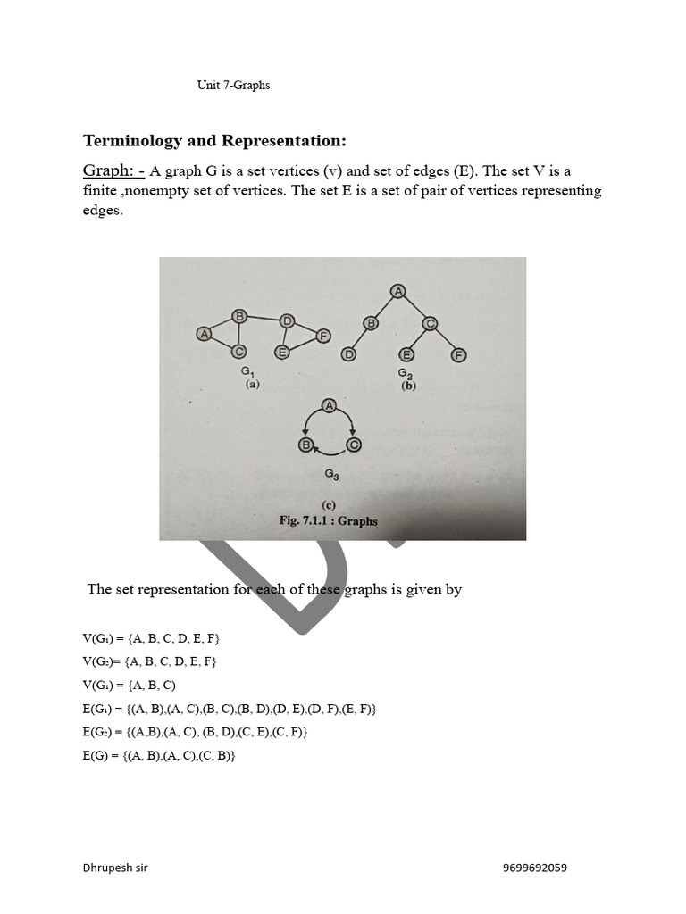 Chapter5 Graph | PDF | Vertex (Graph Theory) | Theoretical Computer Science