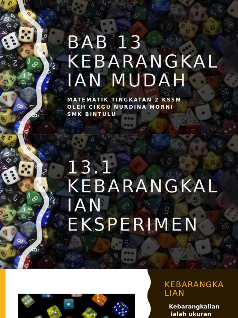 Bab 13 Keberangkalian Mudah | PDF