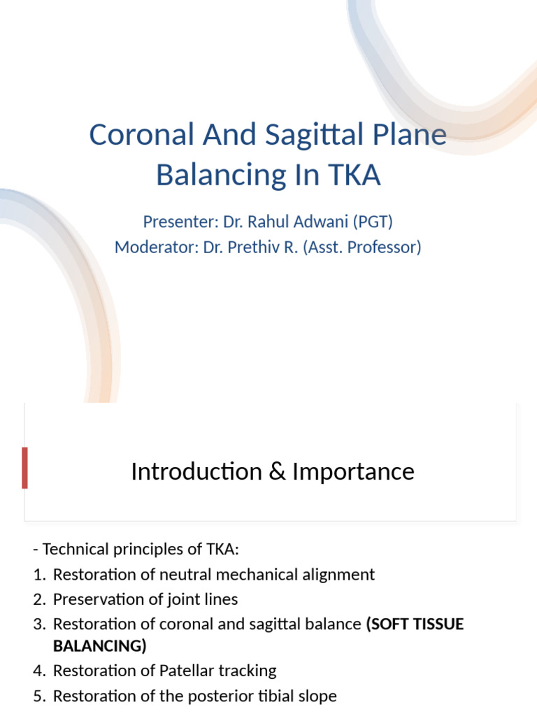 Coronal Plane Balancing in TKA | PDF | Knee | Musculoskeletal System