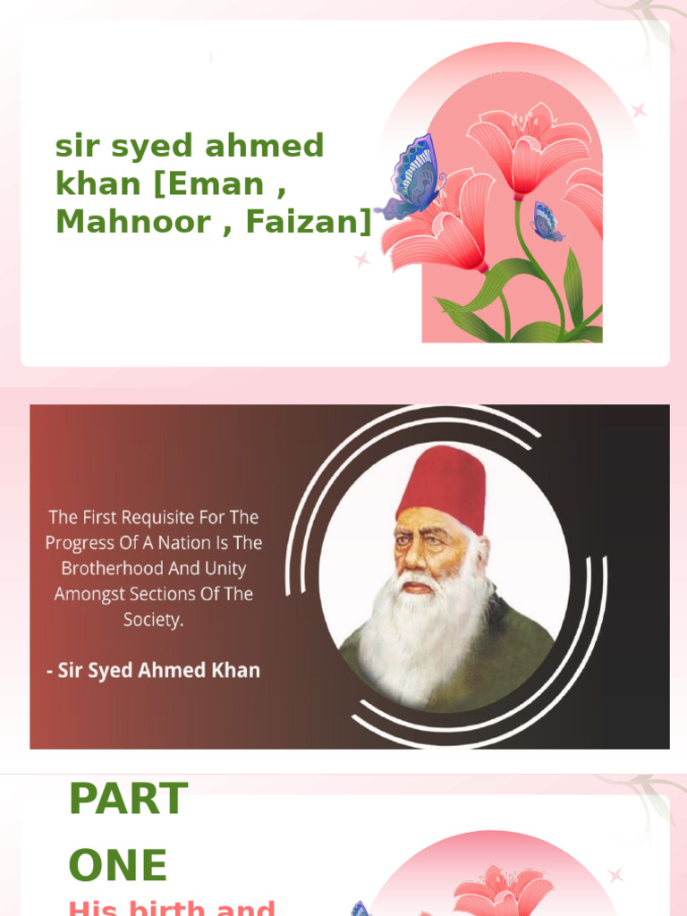 Sir Syed Ahmad Khan's Impact on Pakistan | PDF | Pakistan Movement ...