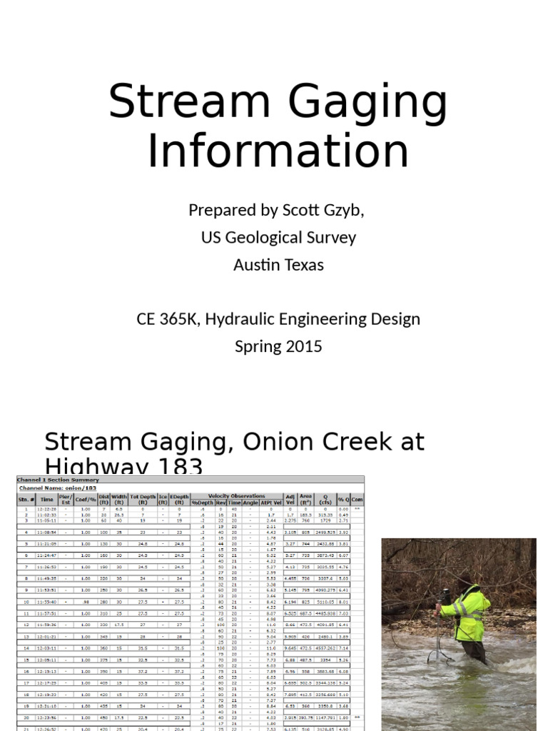 Stream Flow | PDF