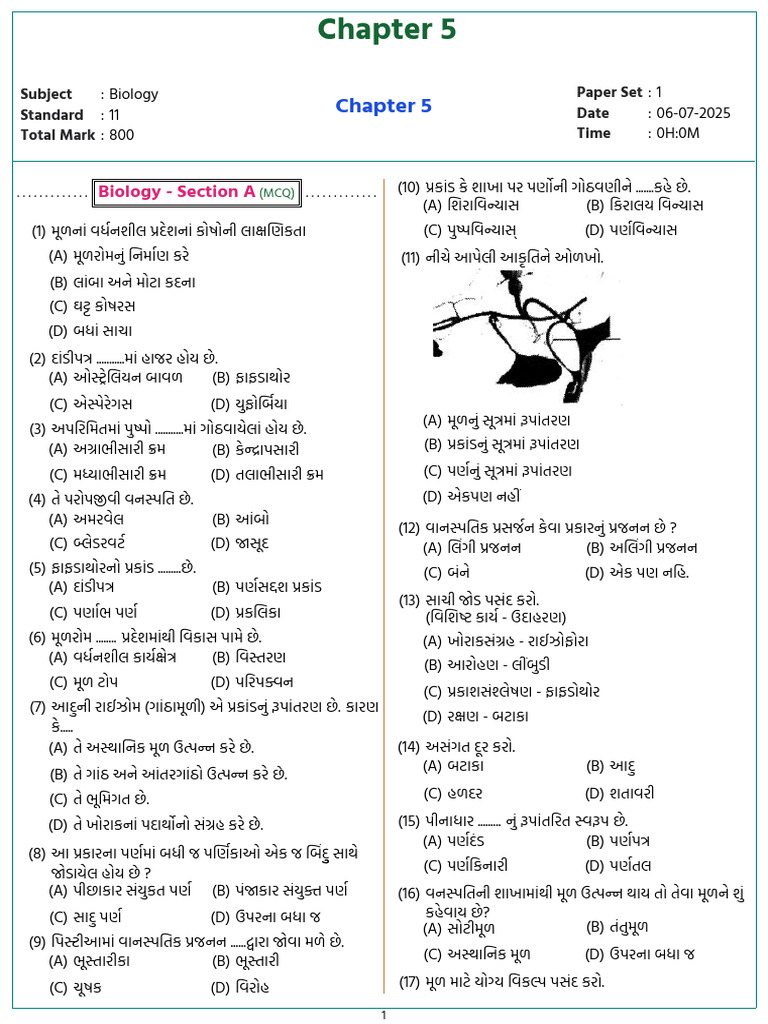 Biology Chapter 5 Part 1 | PDF