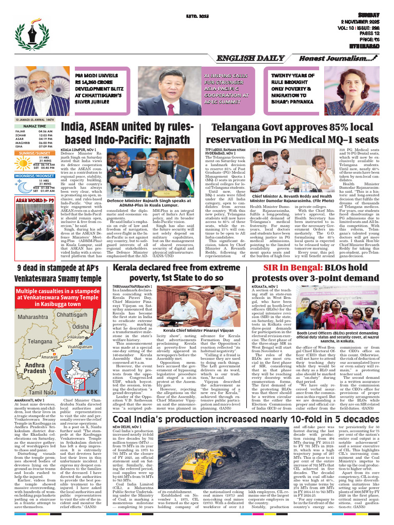 Tfp 2 November 2025 Hyderabad Edition | PDF