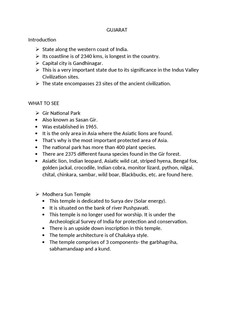 Gujarat | PDF