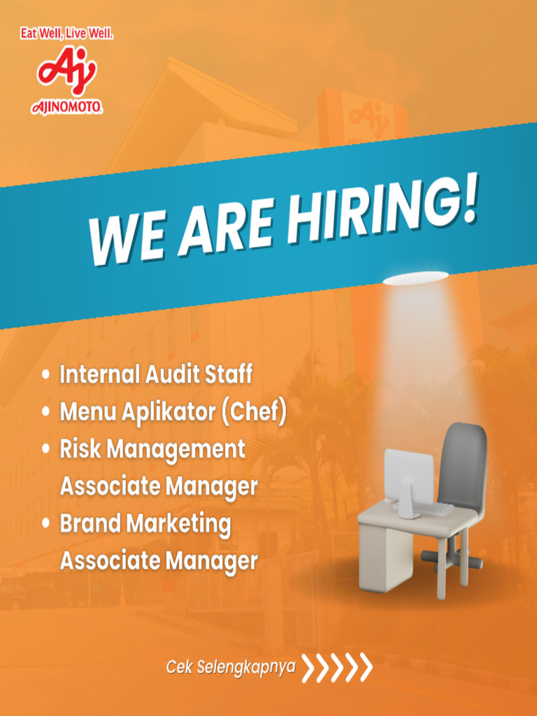 Job Vacancy PT Ajinomoto Indonesia 1681892812 | PDF