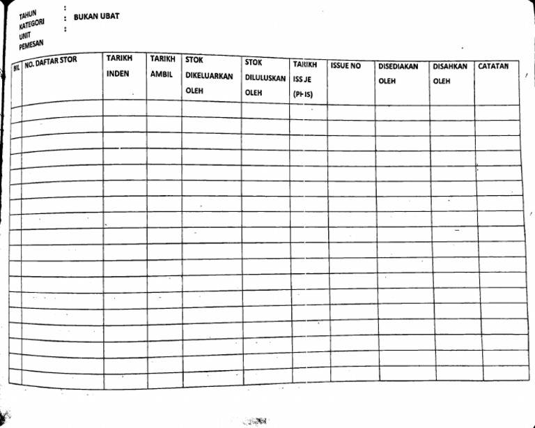 Borang Indent | PDF