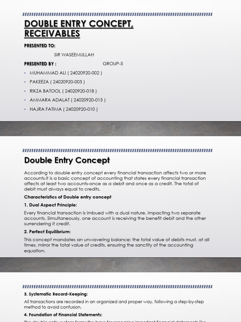 Double Entry Accounting & Receivables Guide | PDF | Debits And Credits ...