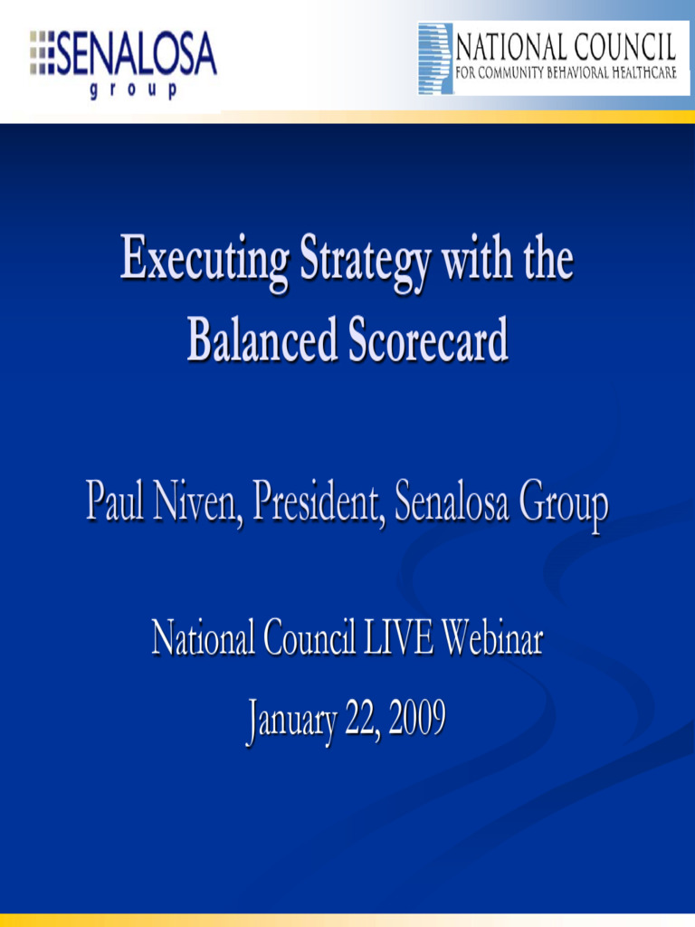Executing Strategy With Bsc1 | PDF | Economies | Business
