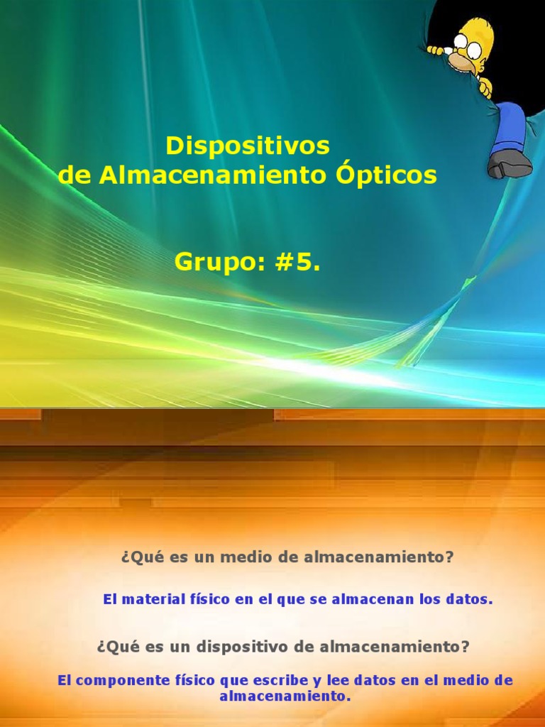 Almacenamiento Óptico | PDF | Dispositivo de almacenamiento de datos ...