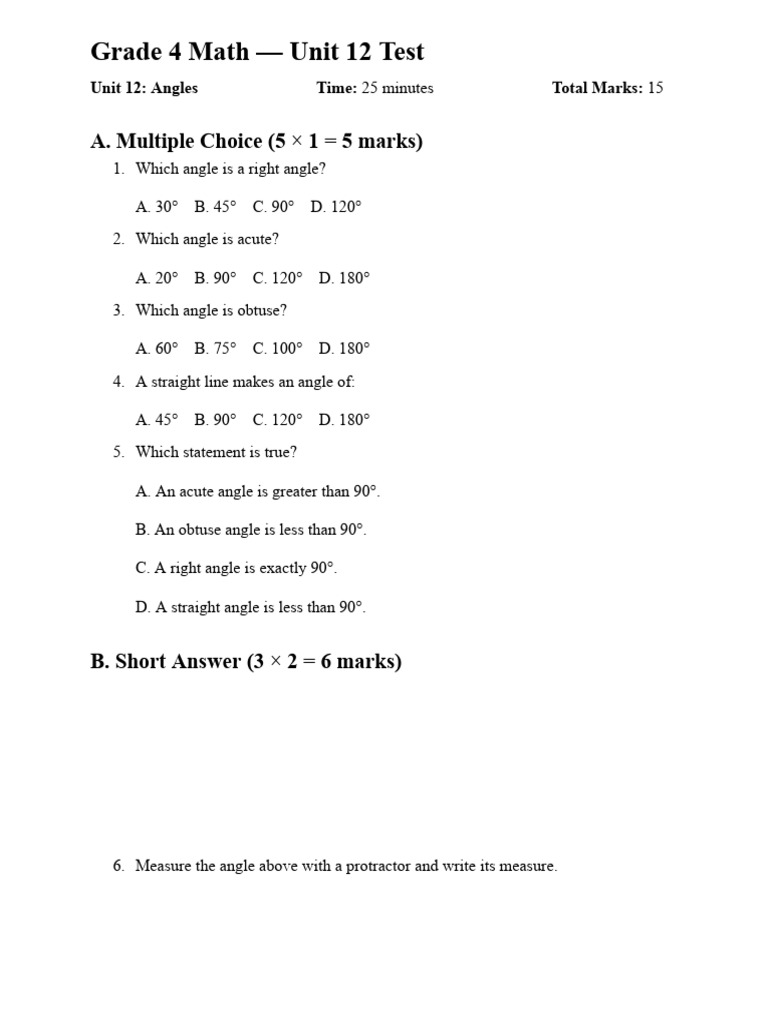 Unit 12 Test | PDF