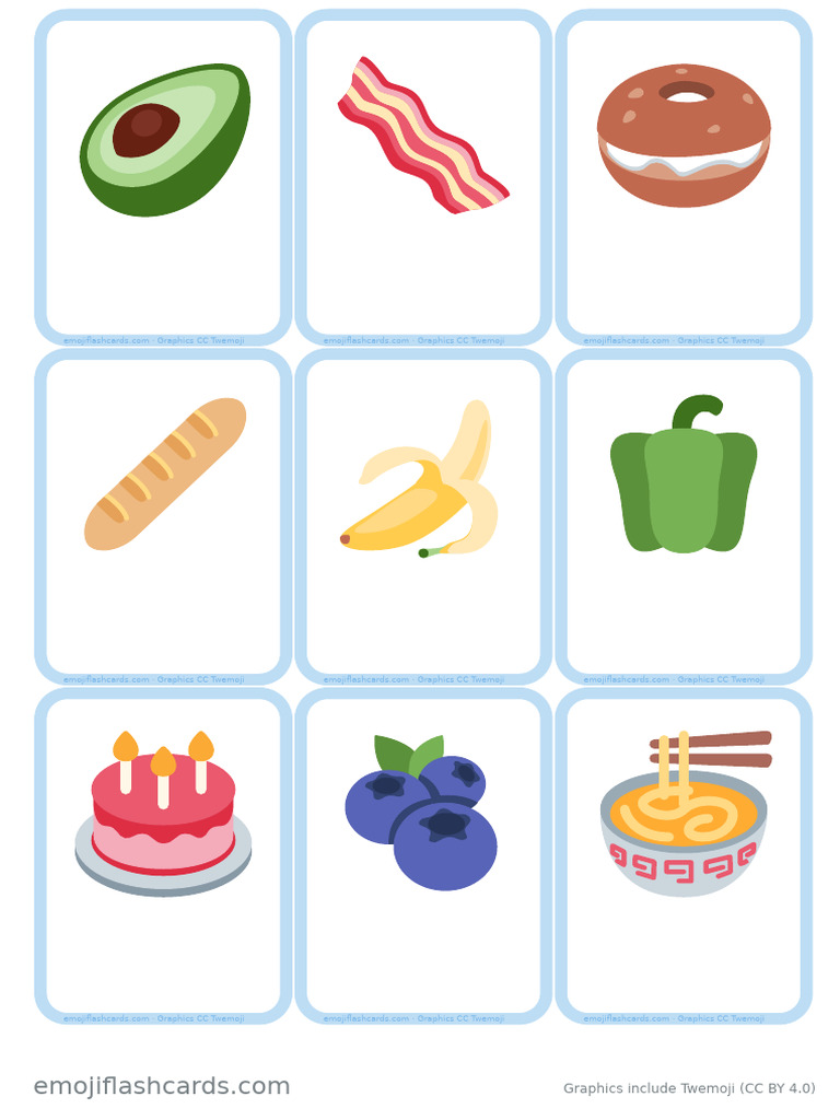 Food and Drinks Small A4 Flashcards | PDF | Online Chat | Encodings