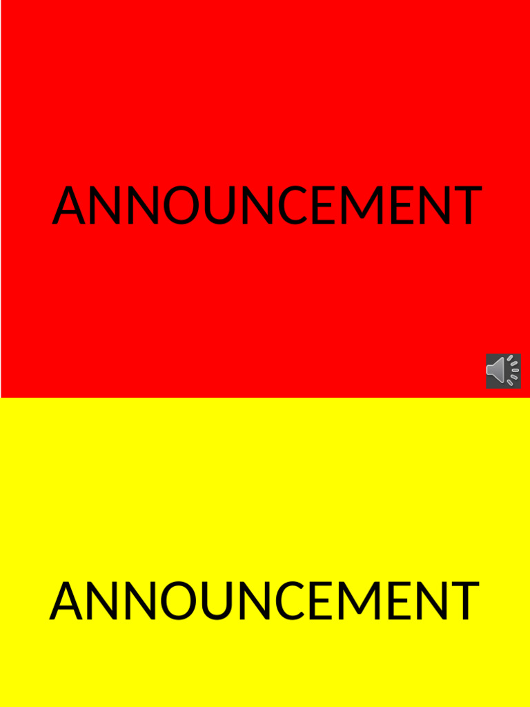 Announcement | PDF