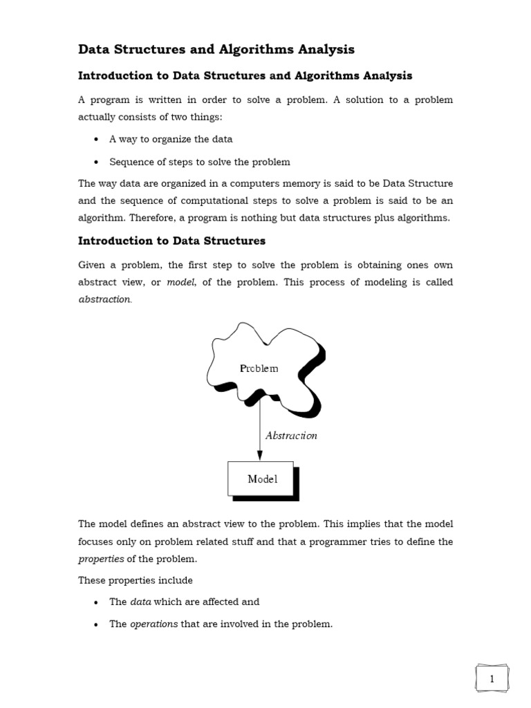 Chapter 1 Data Structures and Algorithms Analysis | PDF | Algorithms ...