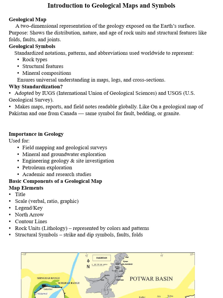Geological Maps and Symbols | PDF | Geology | Rock (Geology)