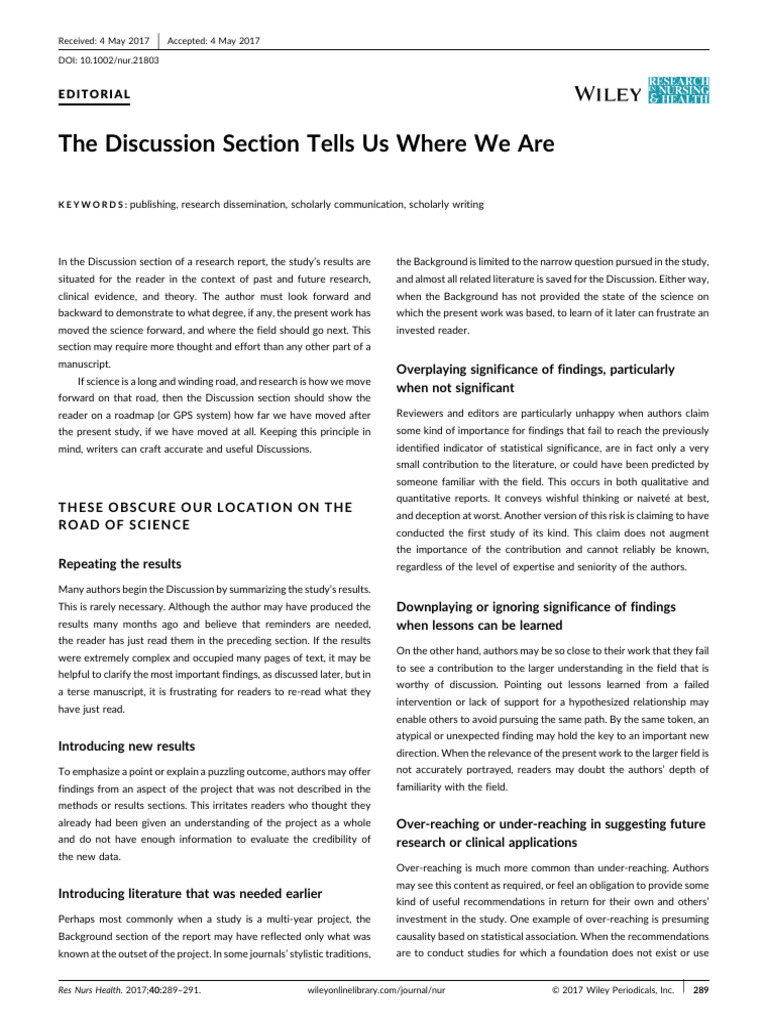 Crafting Effective Discussion Sections | PDF | Science | Validity ...