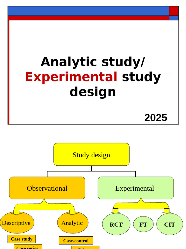 Types of Experimental Study Designs | PDF | Randomized Controlled Trial ...