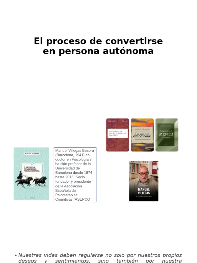 El Proceso de Convertirse en Persona Autónoma | PDF | Moralidad ...