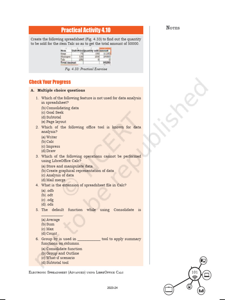 Spredsheet CH 4 | PDF | Spreadsheet