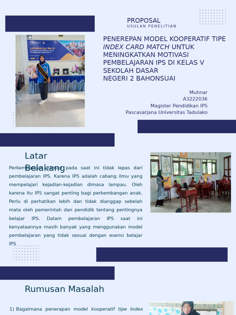 Penerapan Index Card Match untuk IPS SD | PDF