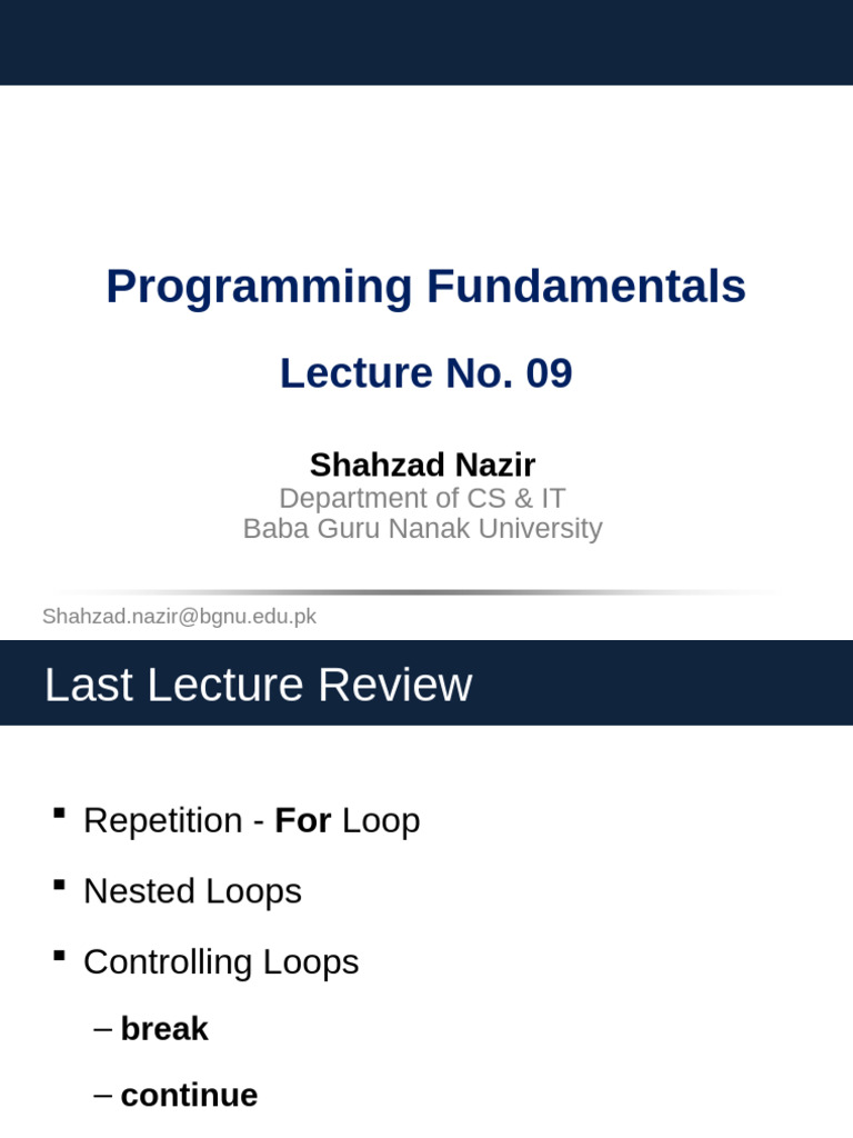 COC1071 - Lecture 09 (Algorithms and Flowcharts - Basics) | PDF | Computer Program | Programming