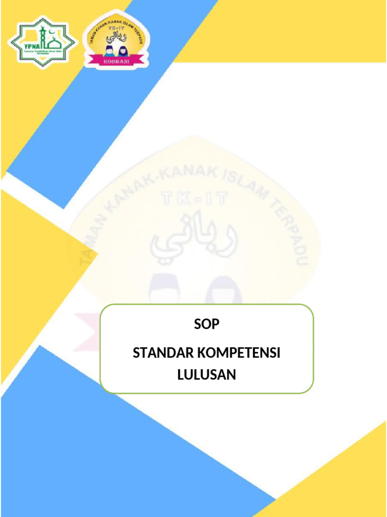 Profil Lulusan Dan Standar Kompetensi Lulusan | PDF