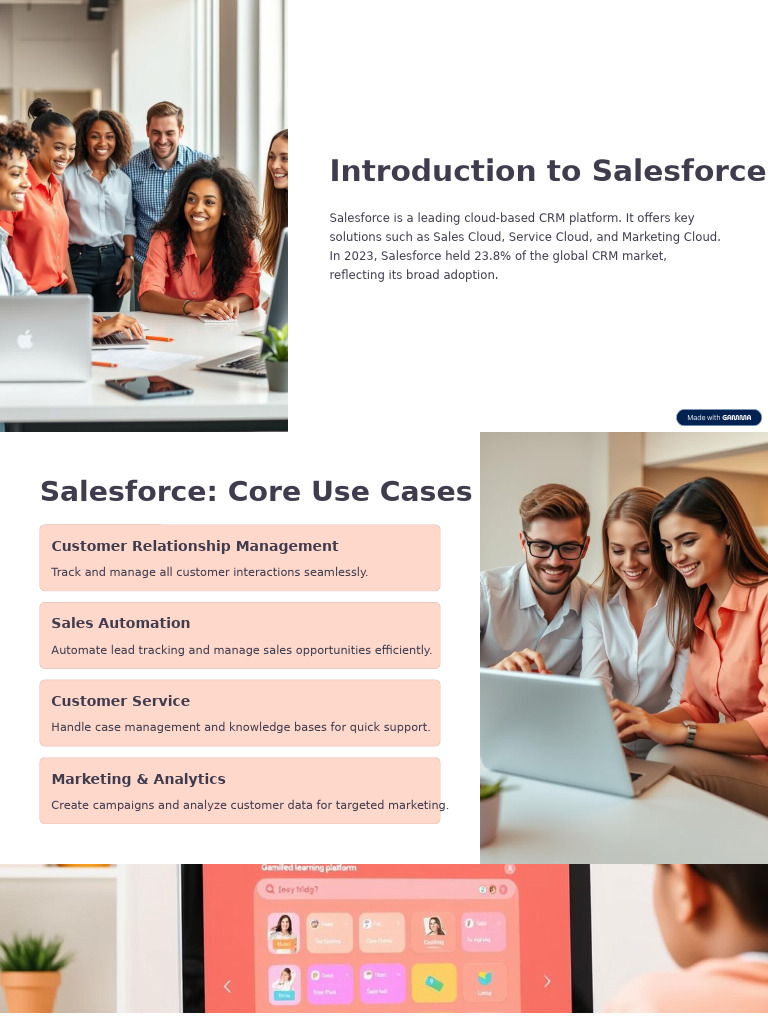 Introduction To Salesforce | PDF | Customer Relationship Management | Cloud Computing