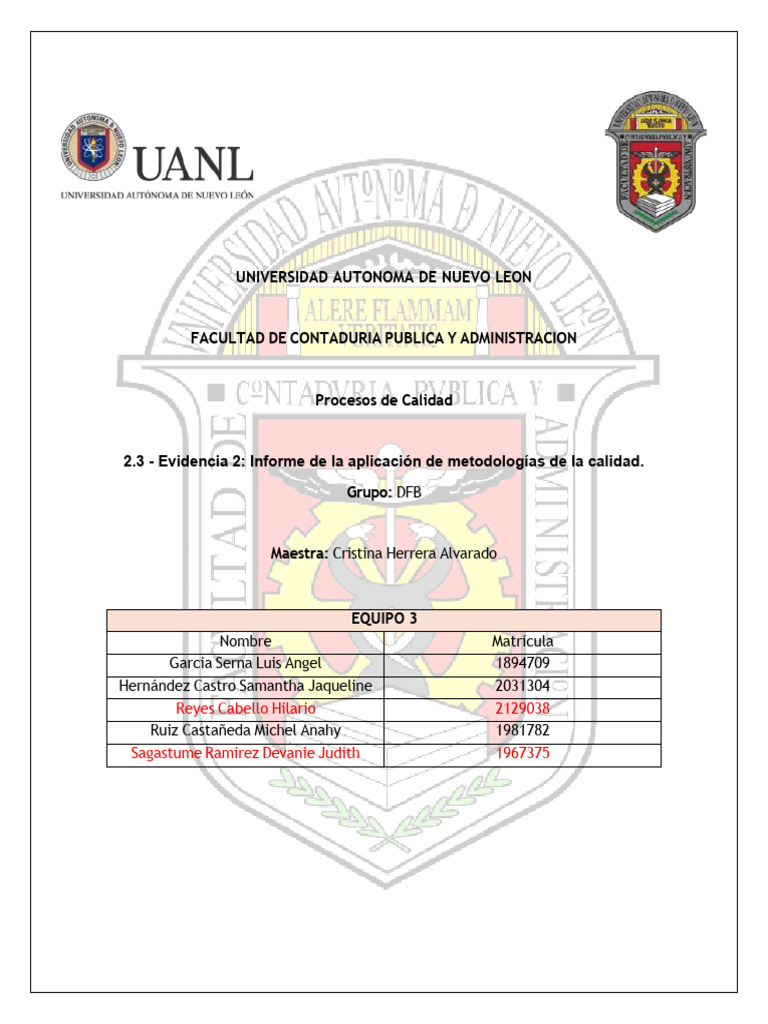 EV2_EQUIPO_3_DFB | PDF | Lean Manufacturing | Calidad (comercial)