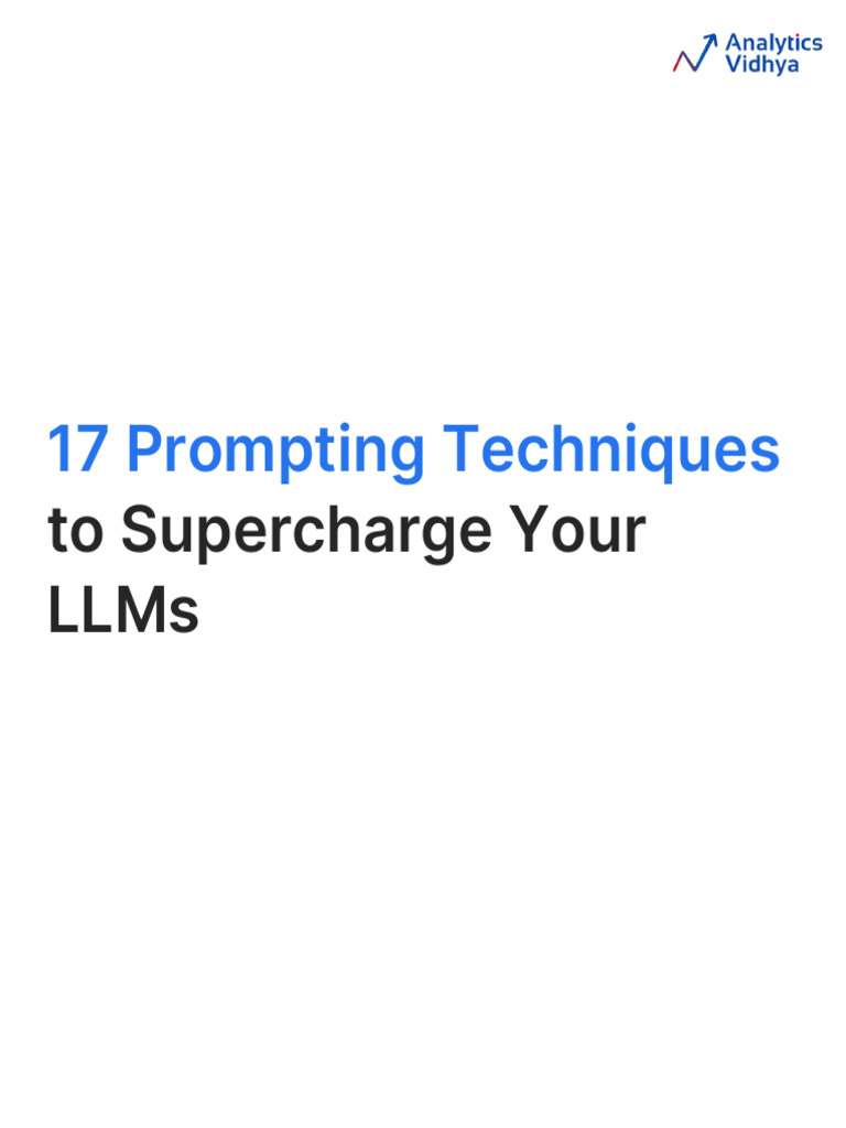 17 Prompting Techniques | PDF