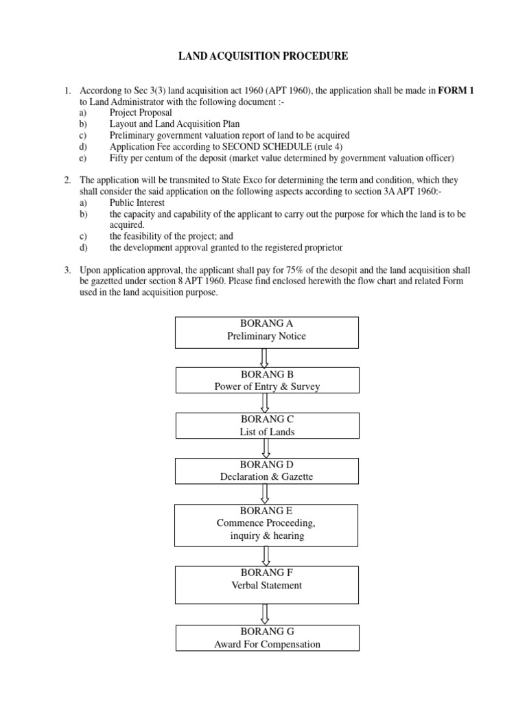 Land Acquisition Procedure | PDF | Eminent Domain | Justice